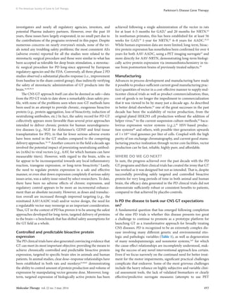 Bartus, et al (review gene rx and pd) mol therapy 2014 | PDF