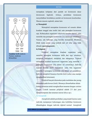 buku tentang materi mutasi | PDF
