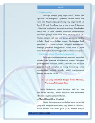 buku tentang materi mutasi | PDF