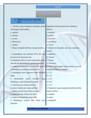 buku tentang materi mutasi | PDF
