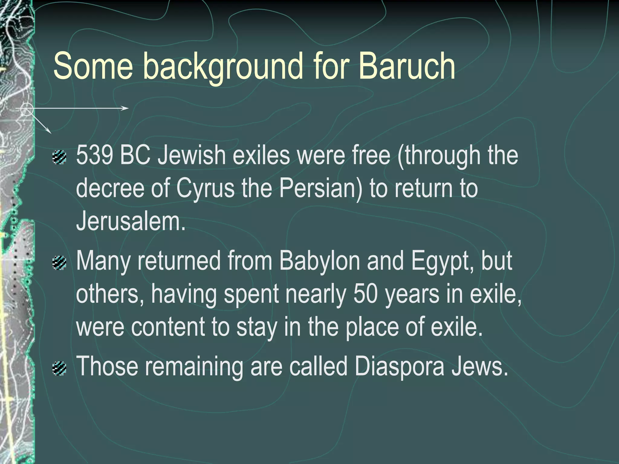 Baruch and lamentations presentation | PPTX