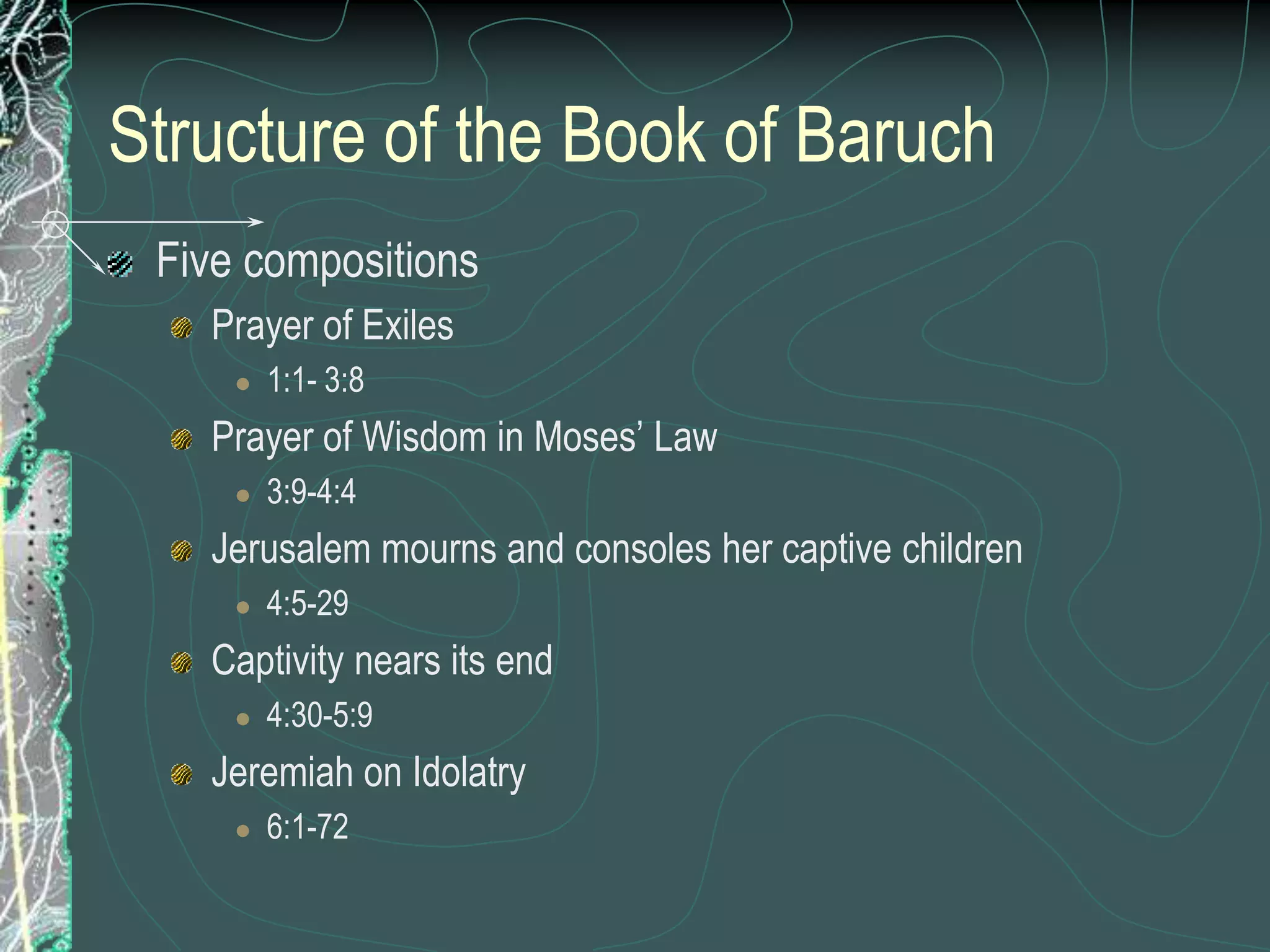 Baruch and lamentations presentation | PPTX