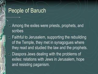 Baruch and lamentations presentation | PPTX