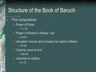 Baruch and lamentations presentation | PPTX