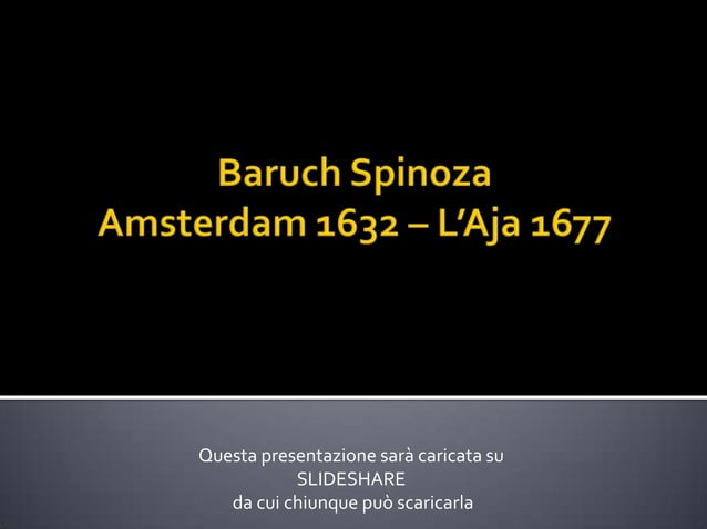 Baruch spinoza | PPT