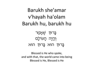 Barukh Sheamar | PPT