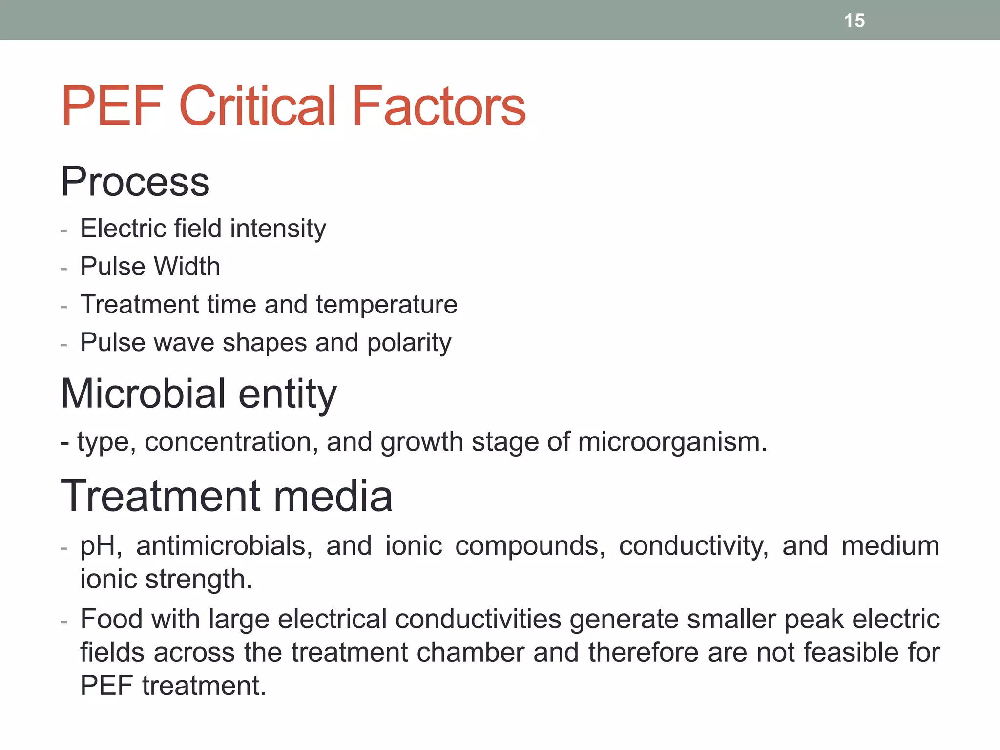 pulse electric field for food processing technology | PPTX