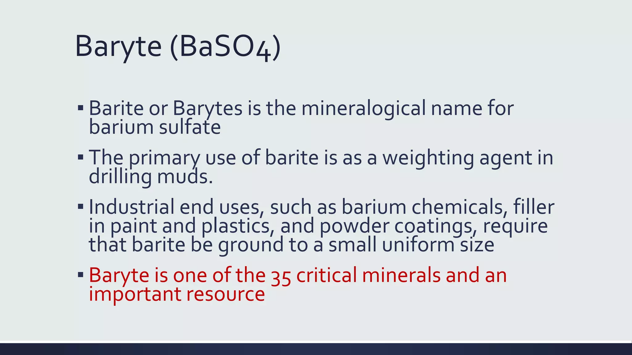 Barytes | PDF