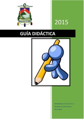Ejemplo de Guía Didáctica | PDF