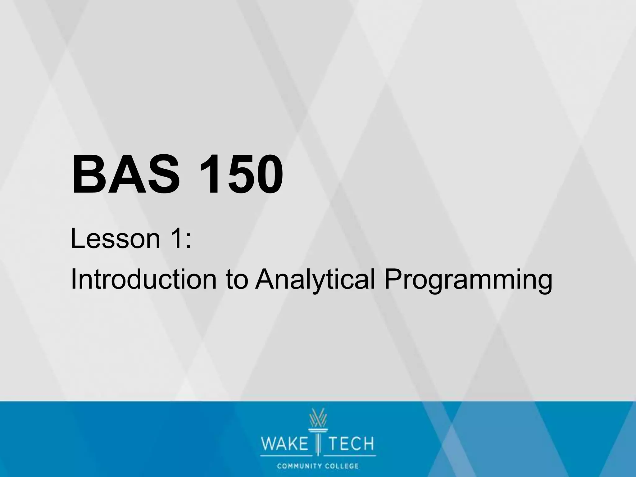 BAS 150 Lesson 1 Lecture | PPTX | Computer Software and Applications ...