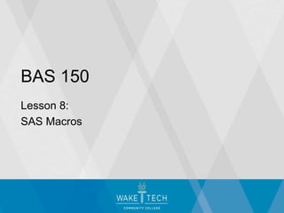 BAS 150 Lesson 8 Lecture | PPT