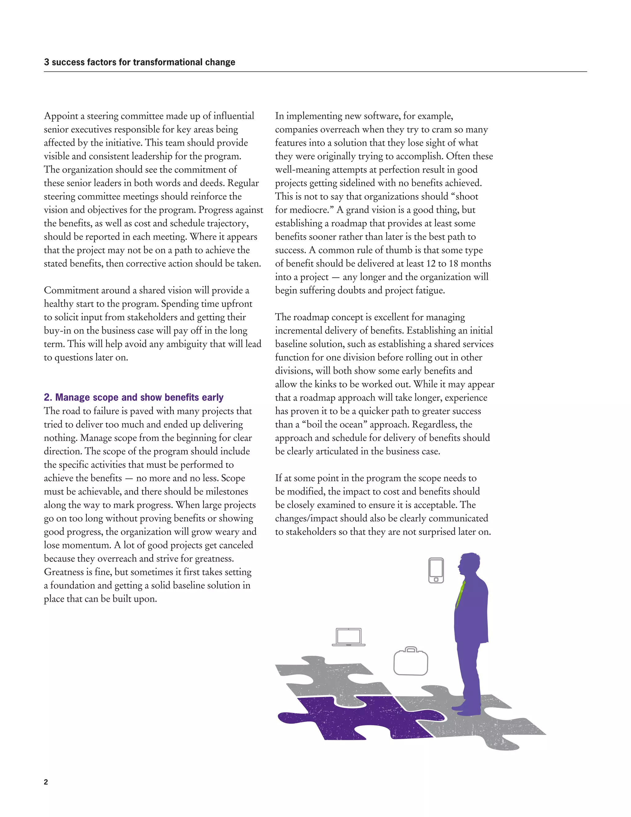 3 success factors for transformational change | PDF