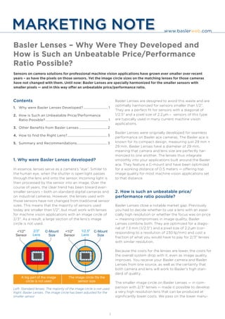 Basler Lenses | PDF