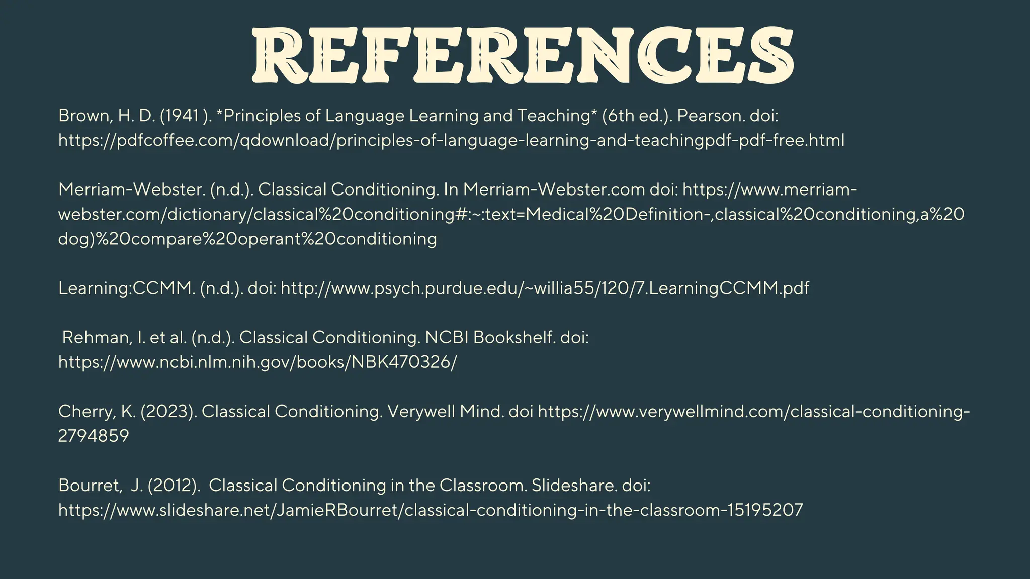 Classical Conditioning PowerPoint Presentation | PDF