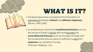 Classical Conditioning PowerPoint Presentation | PDF