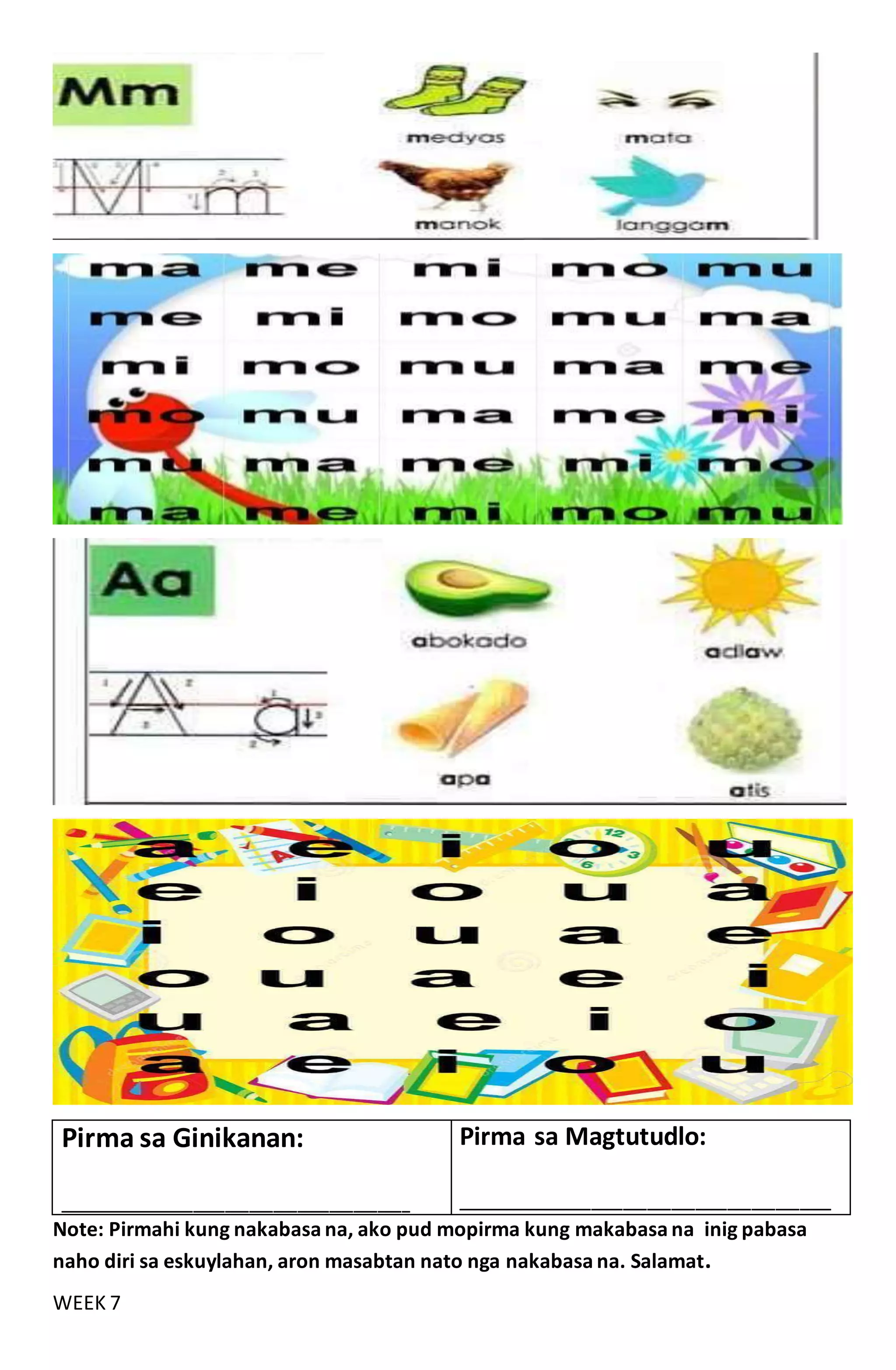 Basahon weekly mtb | DOCX