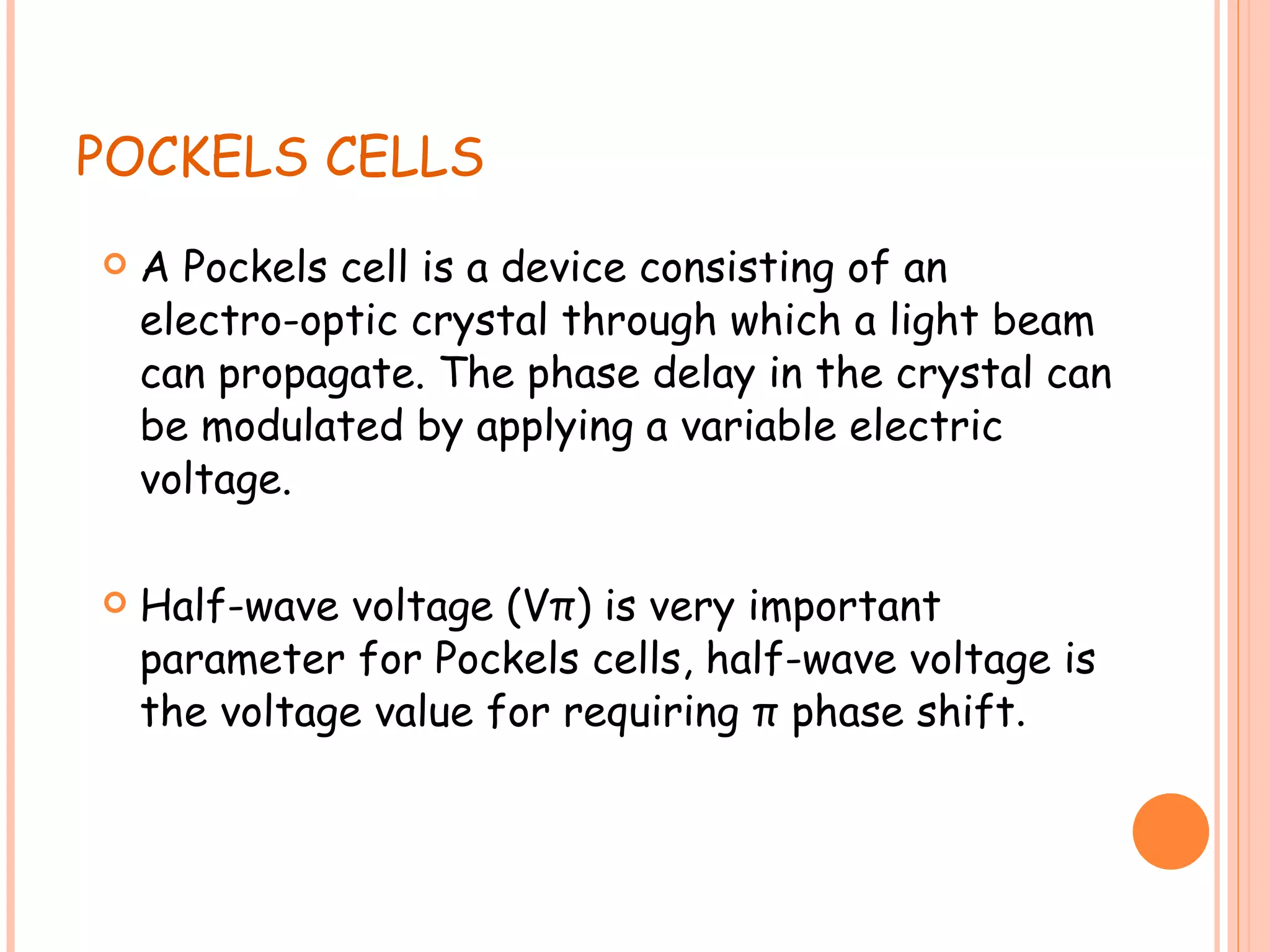 Electro-optic modulators | PPT