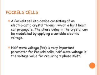 Electro-optic modulators | PPT