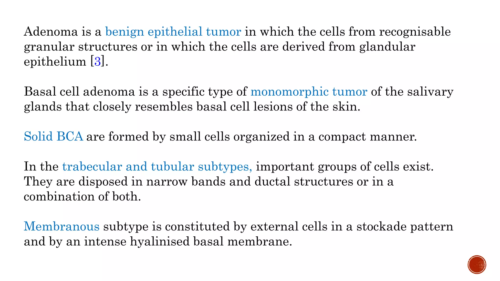 Basal Cell Adenoma | PPTX