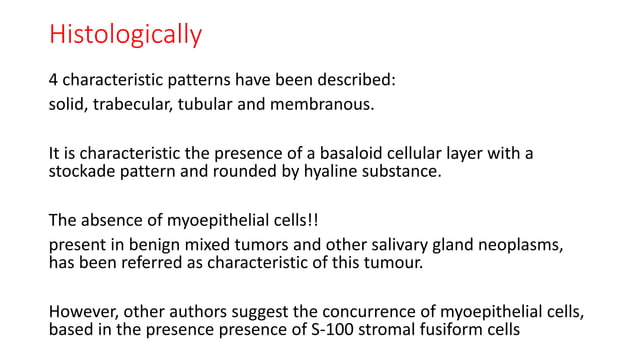 Basal cell Adenoma and Canalicular Adenoma Doctor Faris Alabeedi MSc ...