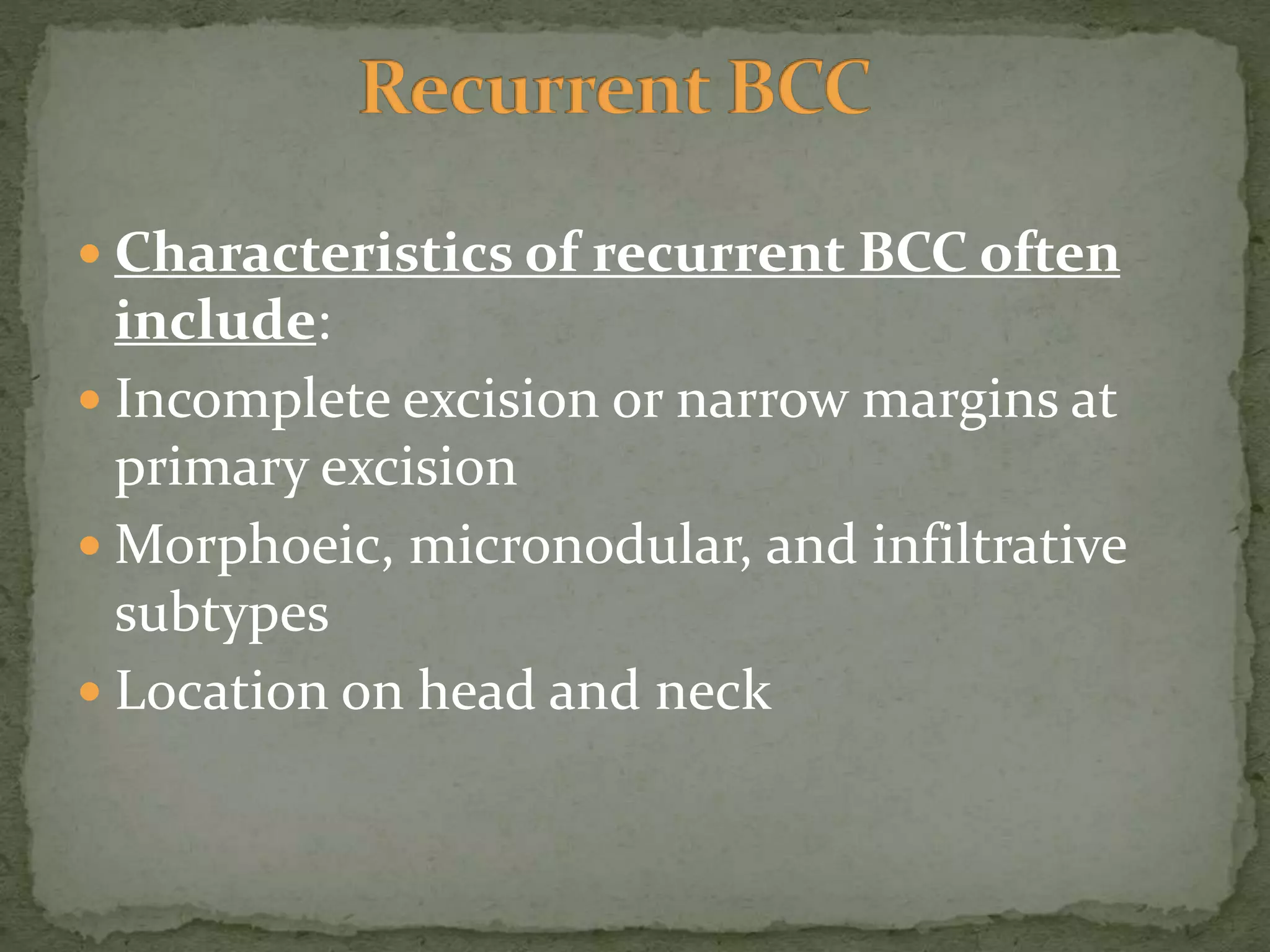 Basal cell carcinoma | PPTX