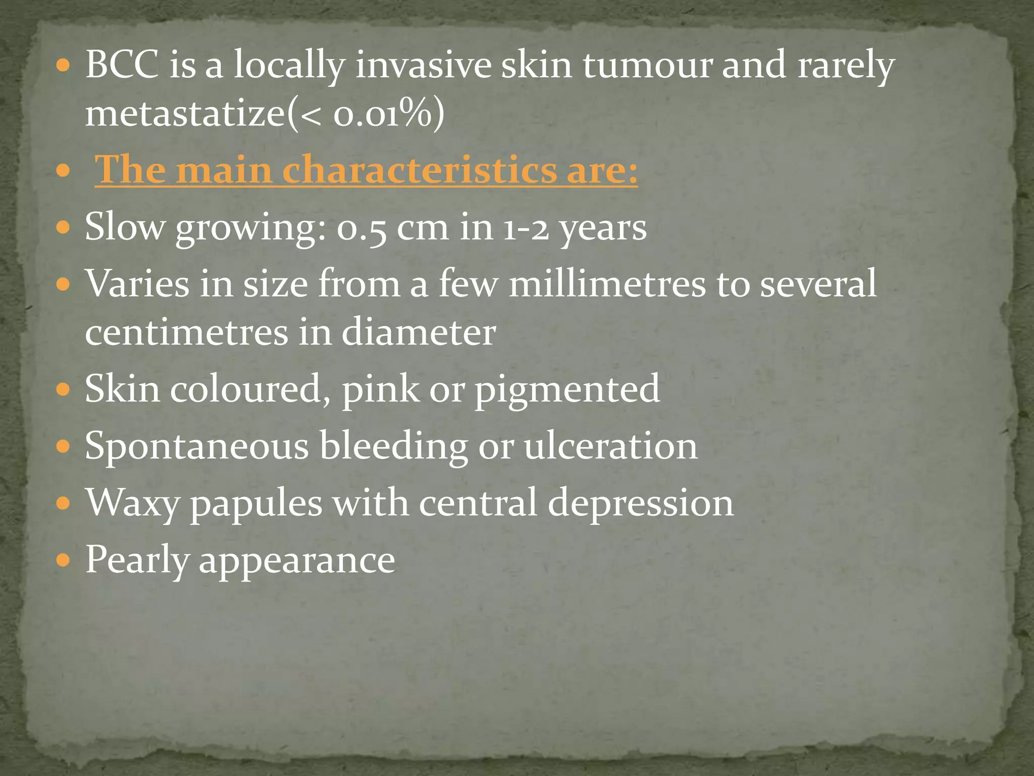 Basal cell carcinoma | PPTX