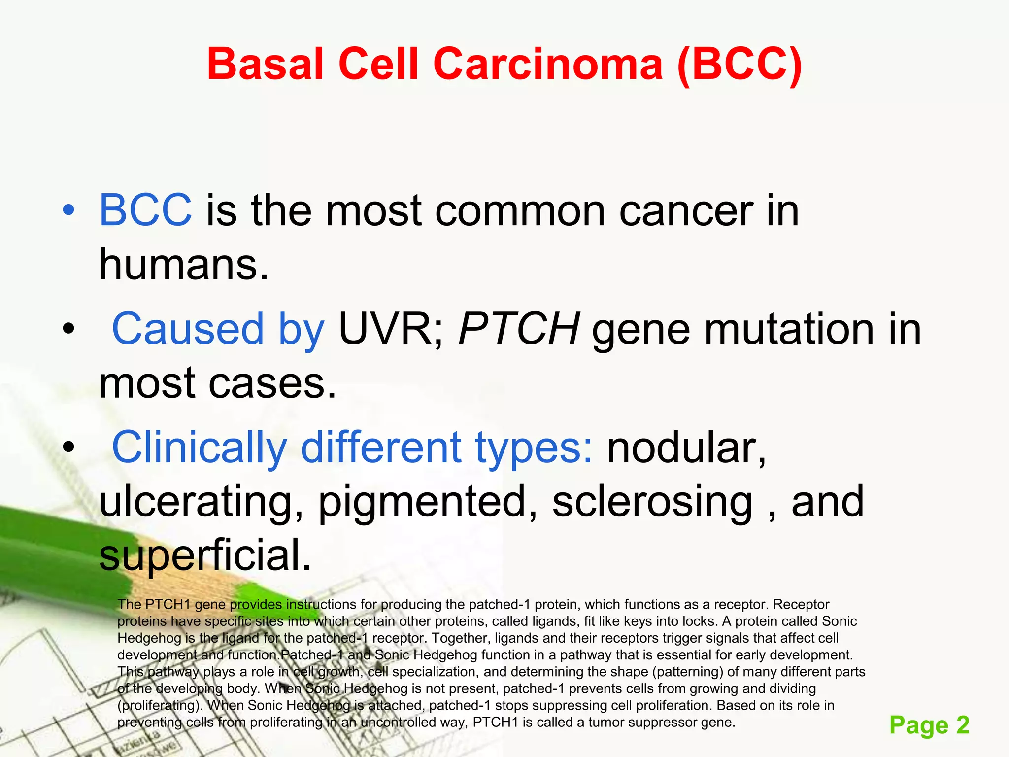 Basal cell carcinoma (BCC) | PPT