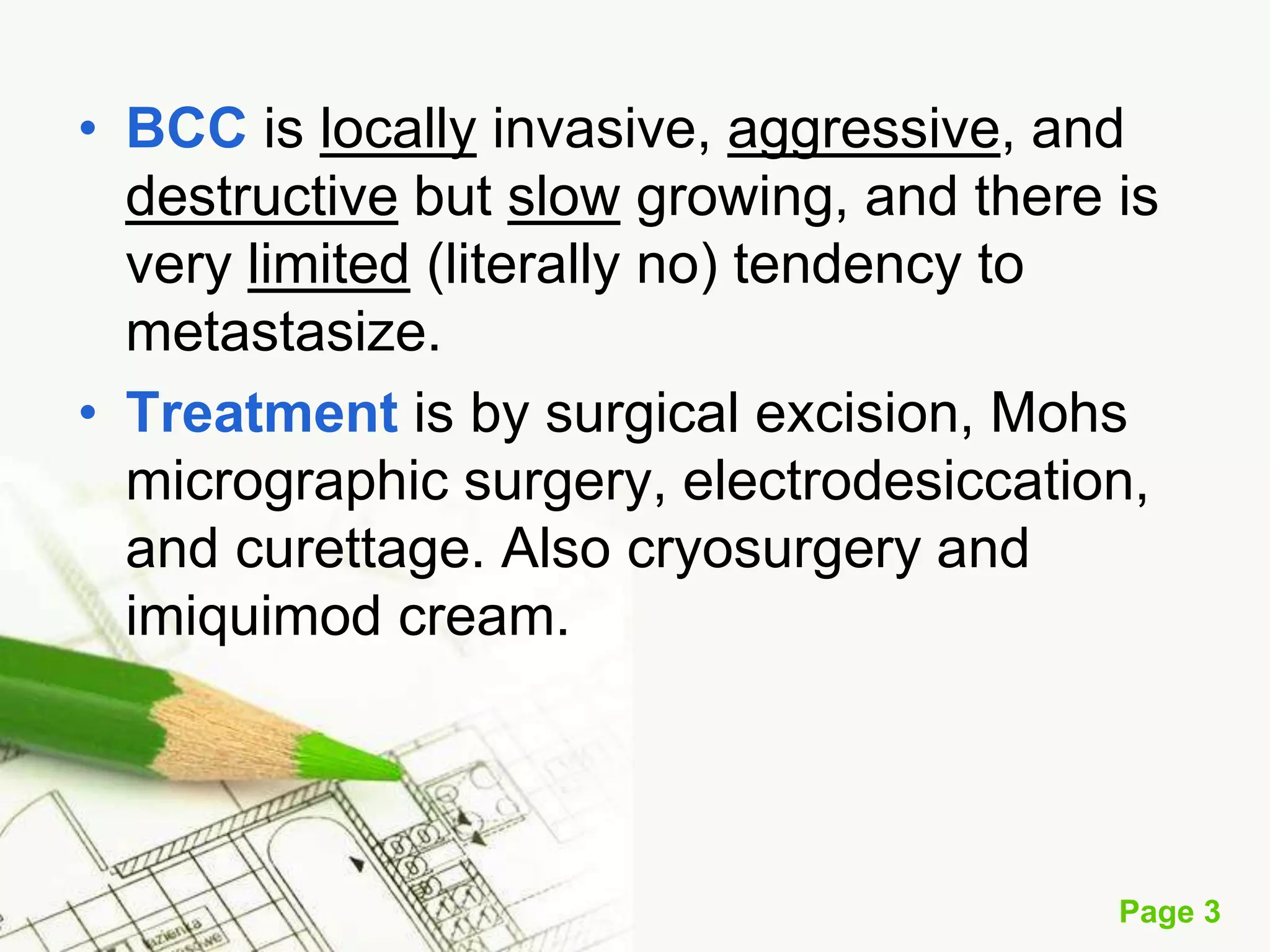 Basal cell carcinoma (BCC) | PPT
