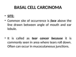 BASIC STUDY ABOUT BASAL CELL CARCINOMA.pptx
