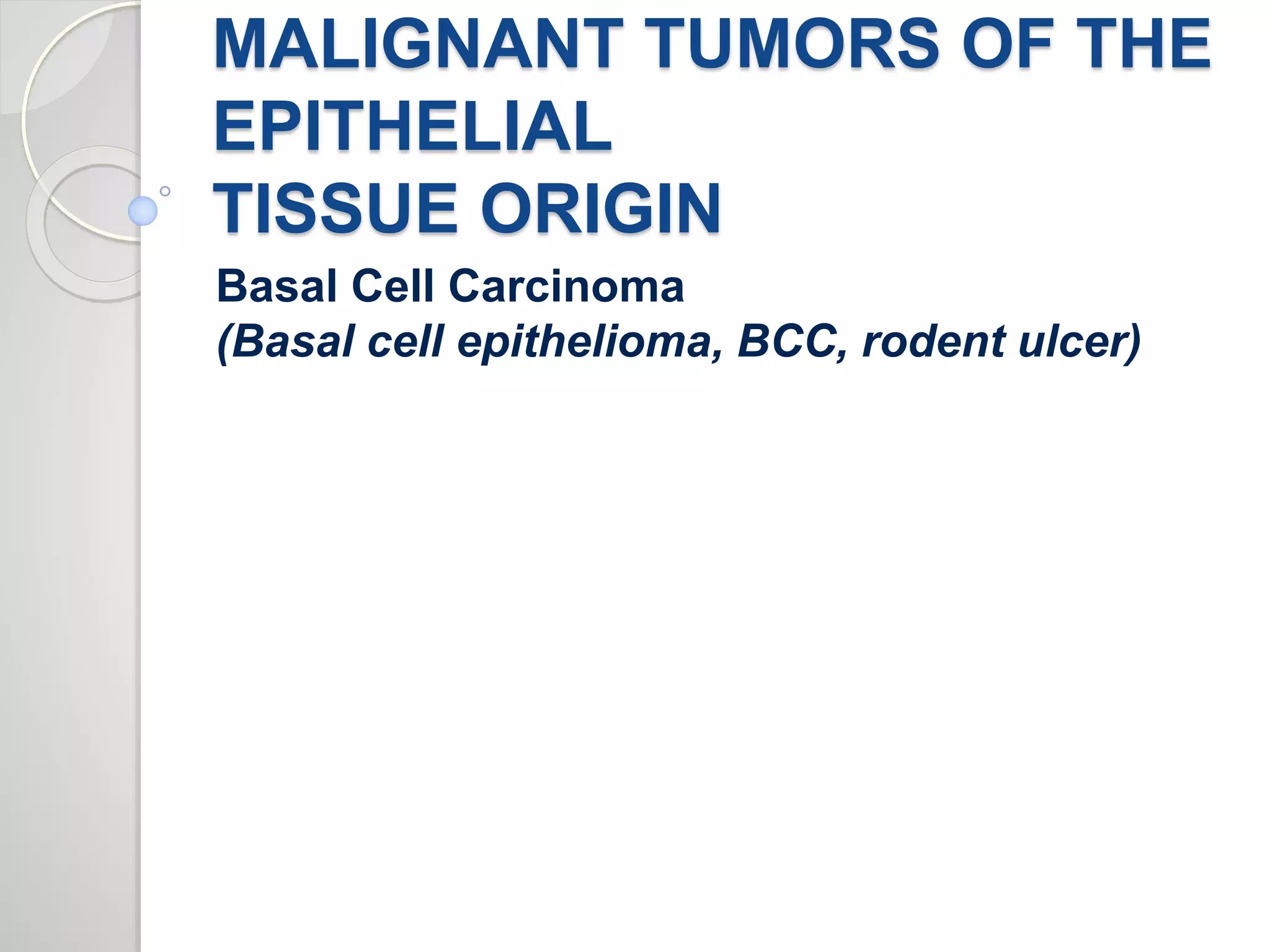 Basal cell carcinoma of oral cavity | PPTX