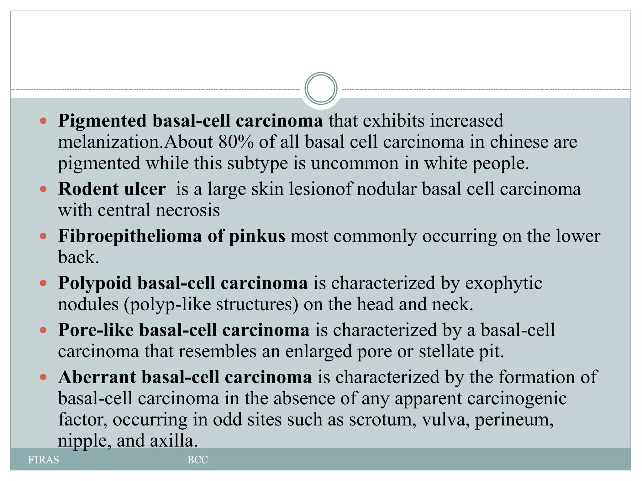 Basal cell carcnoma | PPTX