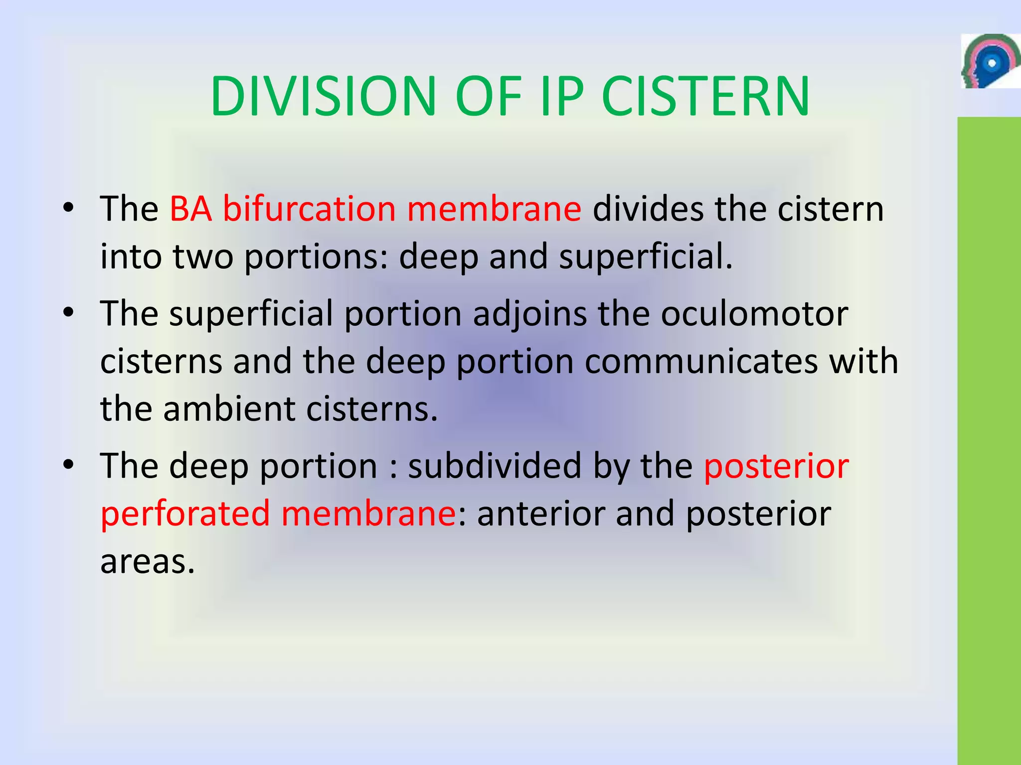 Cisterns of brain | PPTX