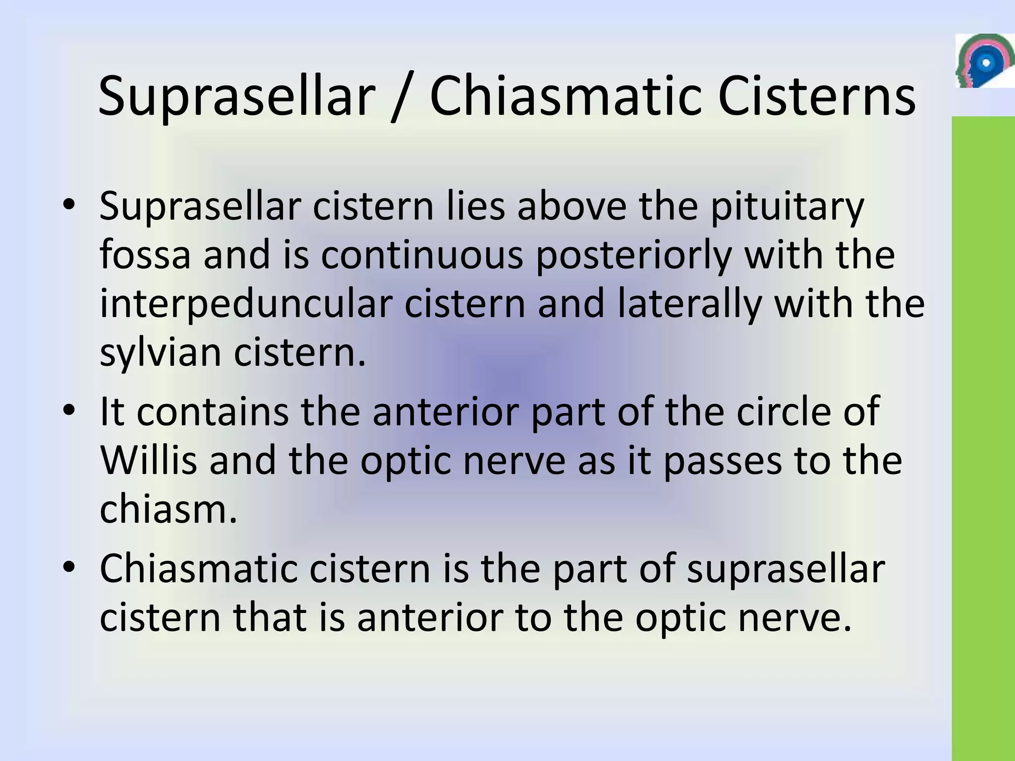 Cisterns of brain | PPTX
