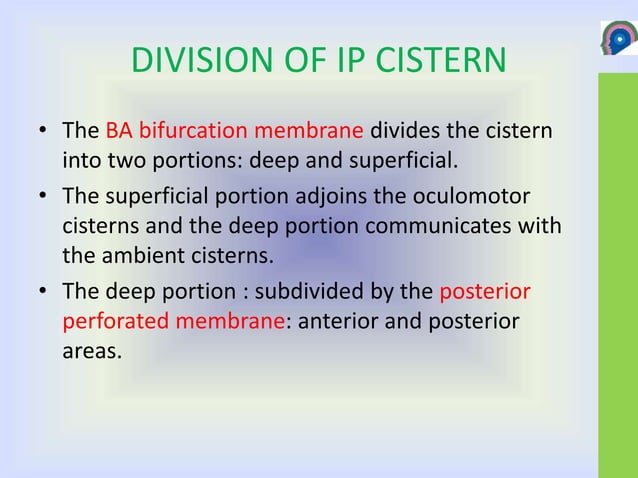 Cisterns of brain | PPTX | Brain and Nervous System Disorders ...