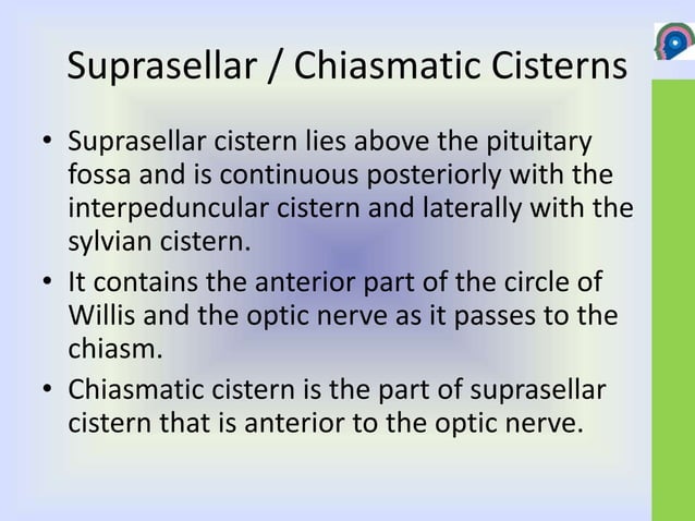 Cisterns of brain | PPTX | Brain and Nervous System Disorders ...