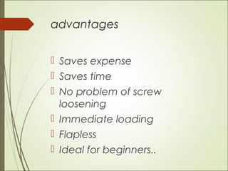 BASAL IMPLANTS TYPES AND ADVANTAGES | PPT