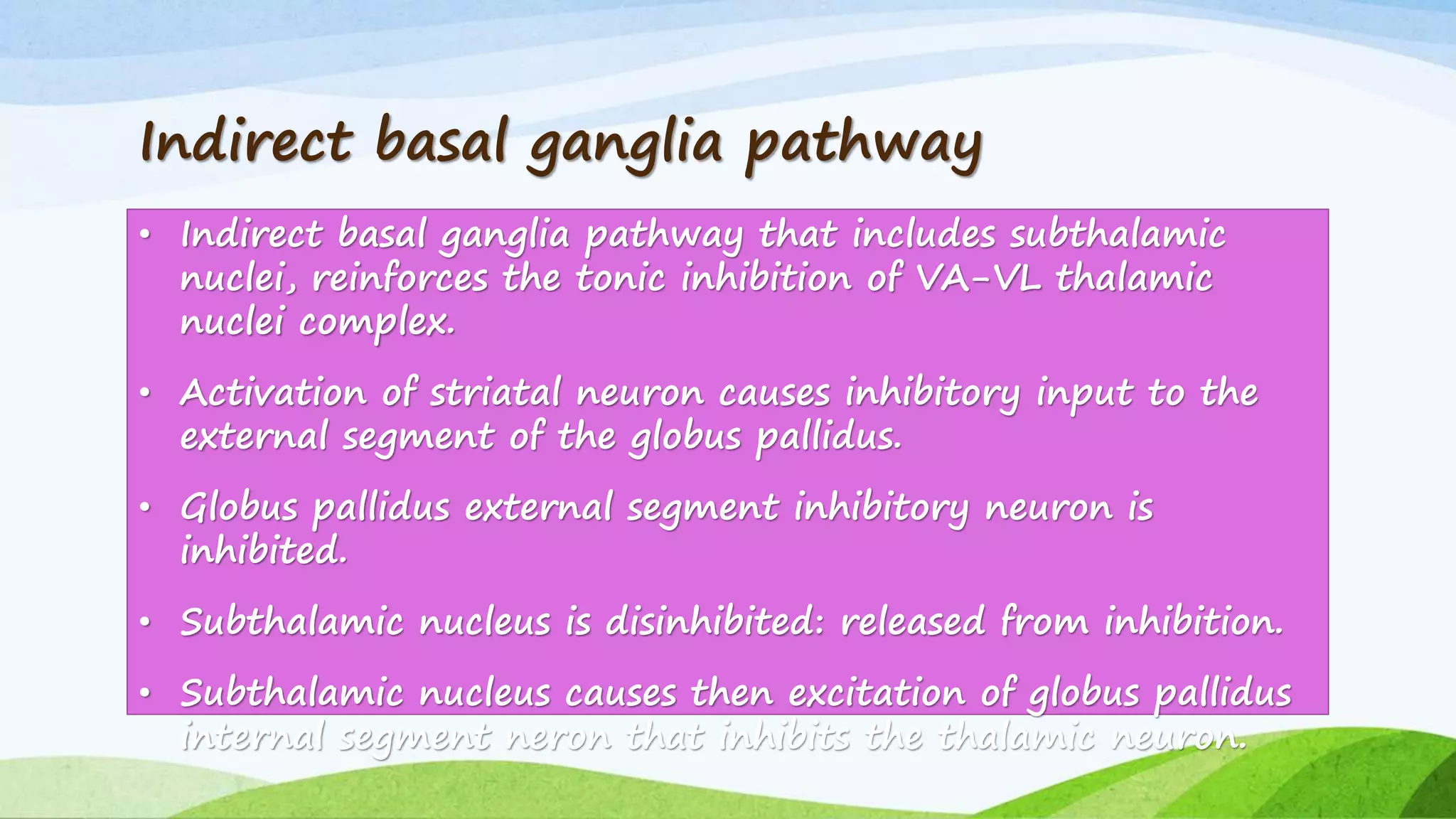 Basal ganglia function | PPSX