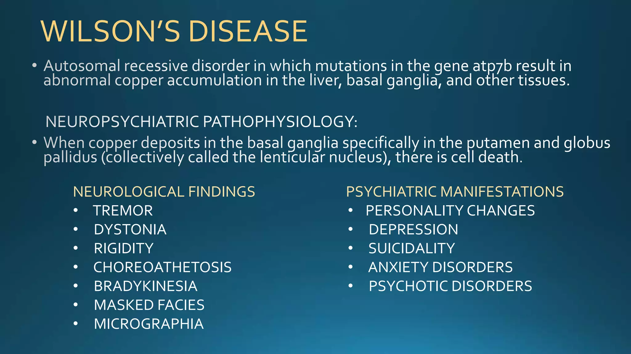 Basal ganglia – Neuropsychiatric aspect | PPTX