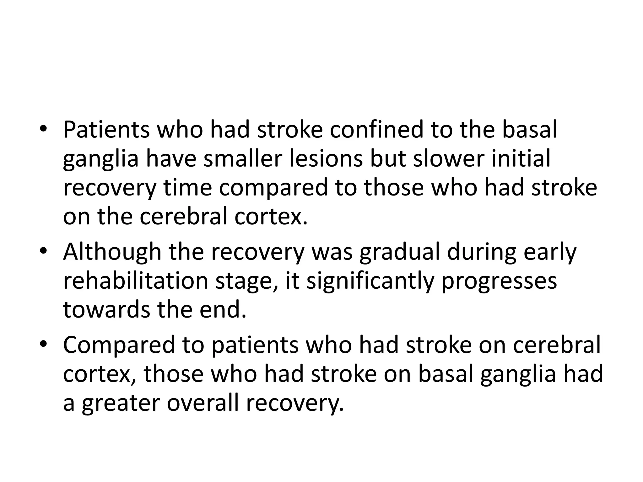 Basal ganglia stroke | PPTX