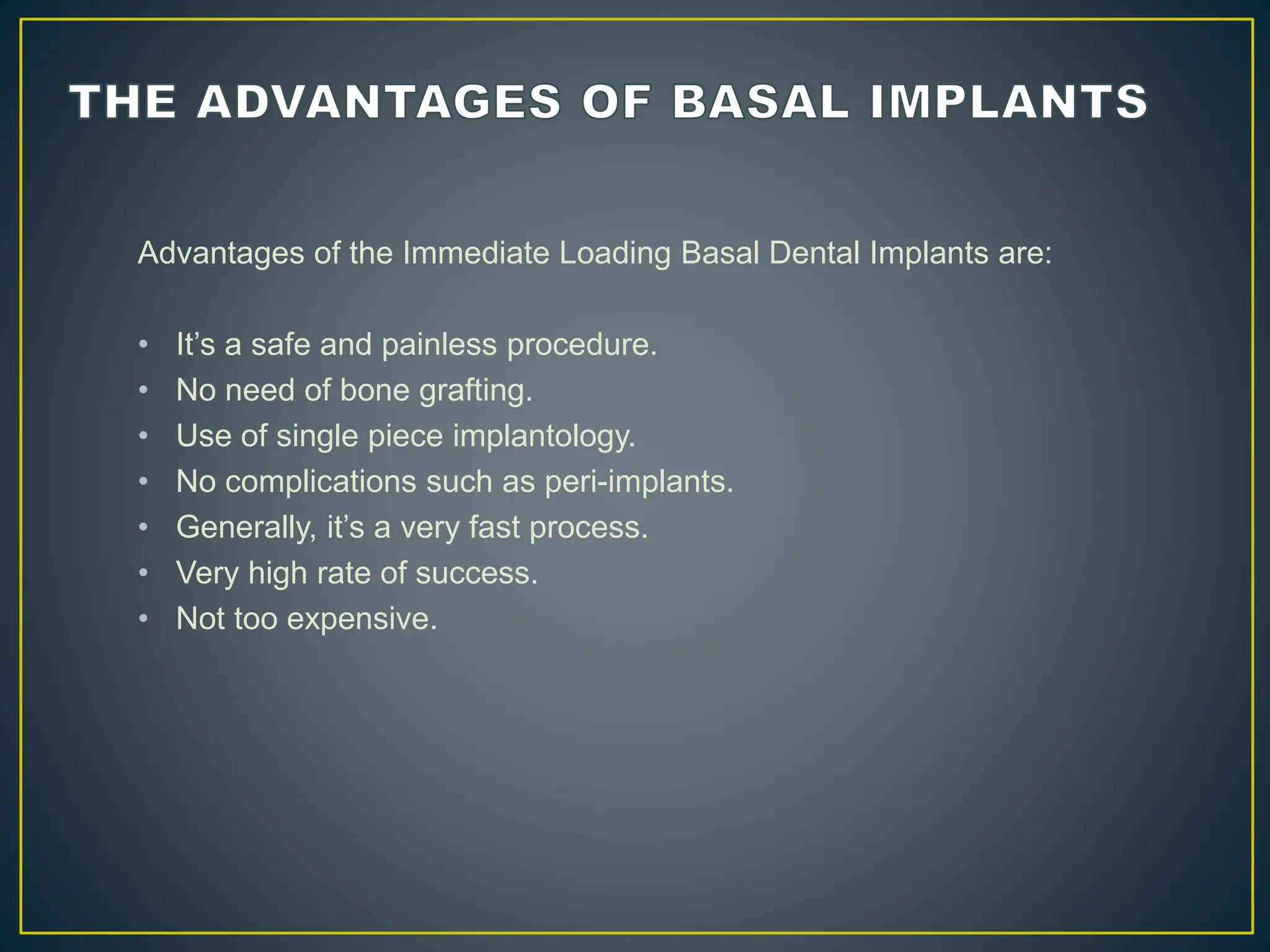 Basal Implant rehabilitation in oral surgery | PPTX