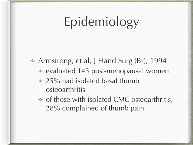 Basal joint arthritis presentation | PDF
