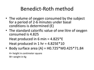 Basal metabolic rate | PPTX