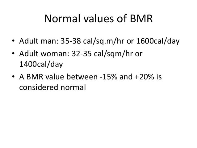 Basal metabolic rate