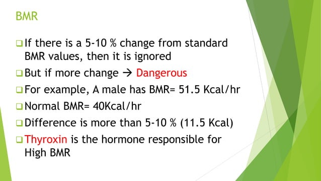 Basal metabolic rate (bmr) and basal metabolic index (bmi) (mushtaq ...