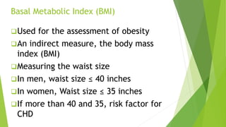 Basal metabolic rate (bmr) and basal metabolic index (bmi) (mushtaq ...