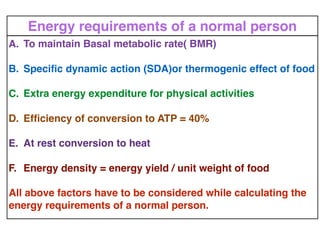 Basal metabolic rate(bmr)and nutrition | PDF