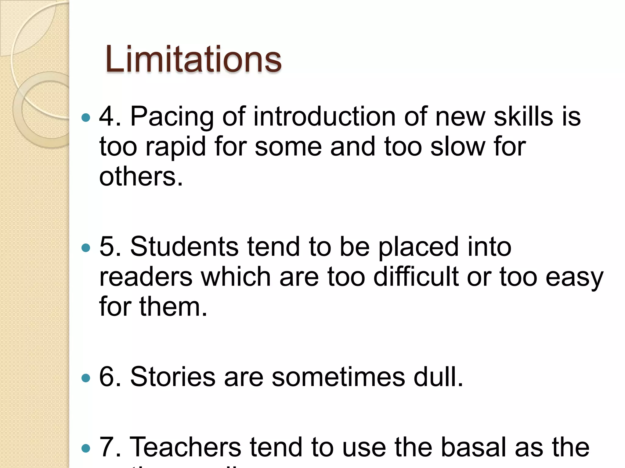 Basal reading approach | PPTX