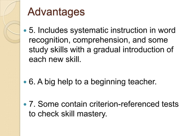 Basal reading approach | PPTX