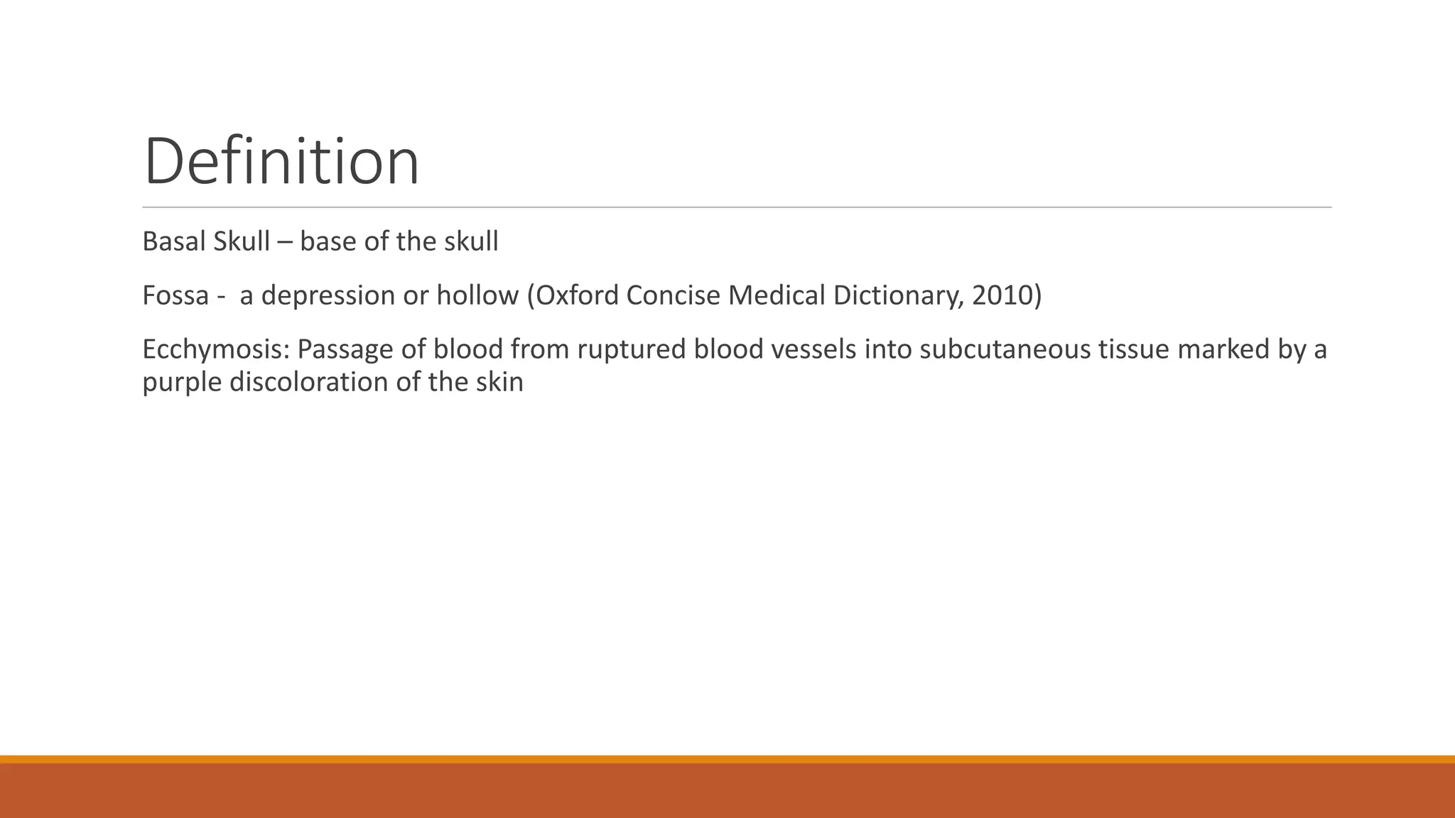 Basal skull fractures | PPTX