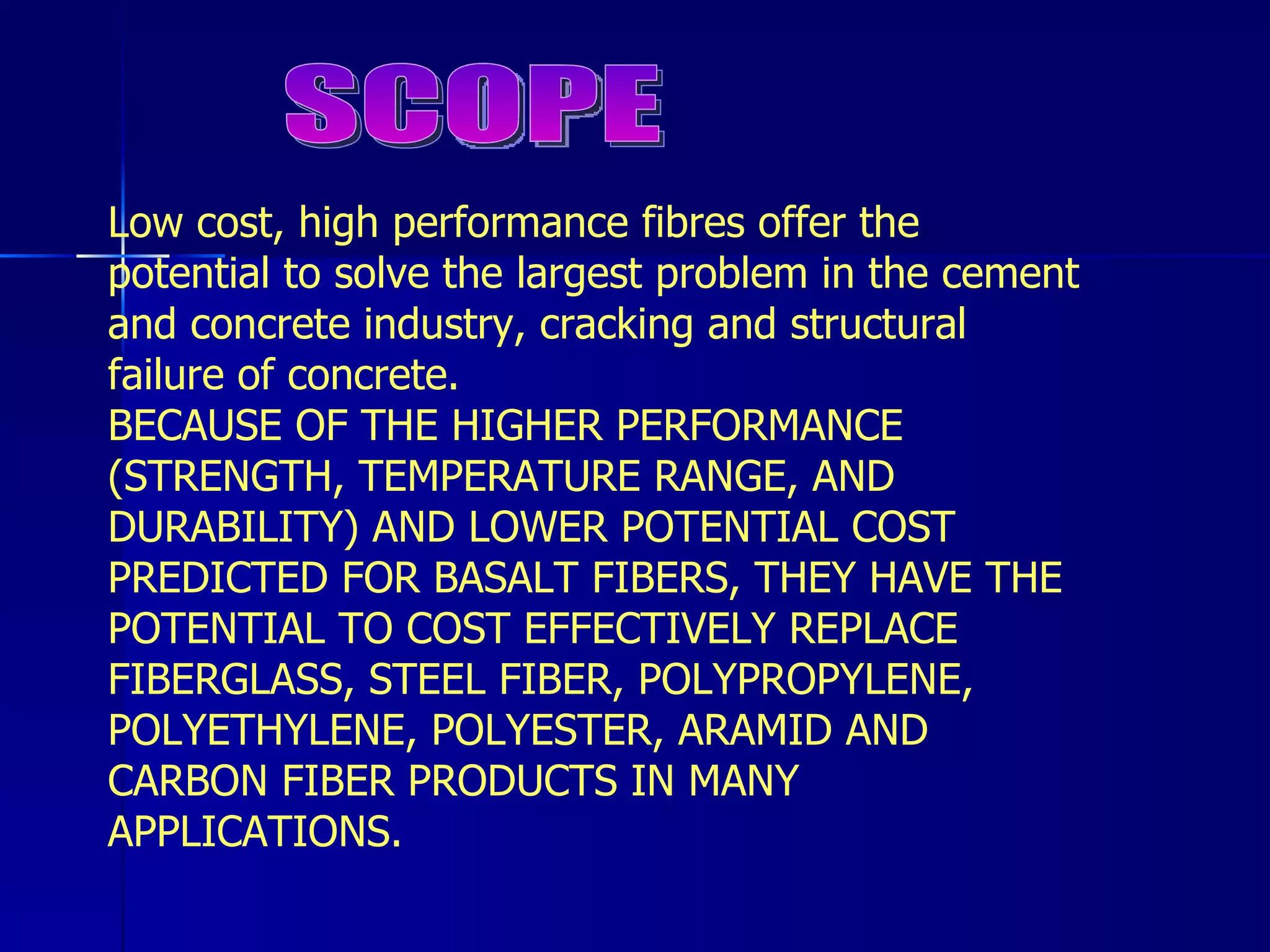 Basalt rock fibre | PPT